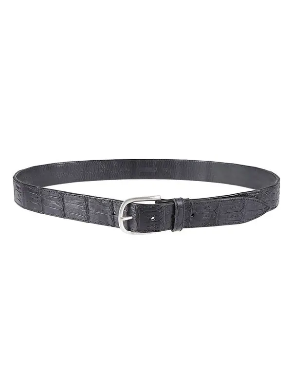 ORTIGNI Classic Cocco Coda Belt - Black