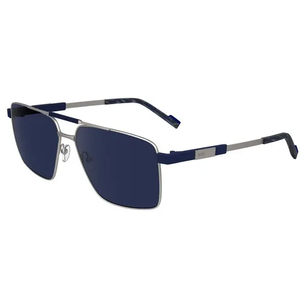 ZEISS Ruthenium Blue Navigator Sunglasses - Silver