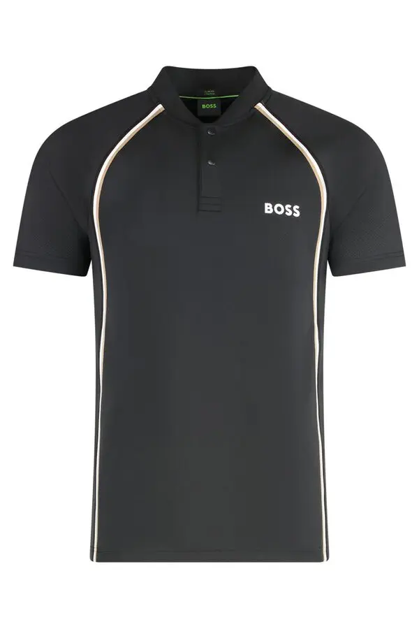 BOSS Technical Fabric Polo Shirt - Black