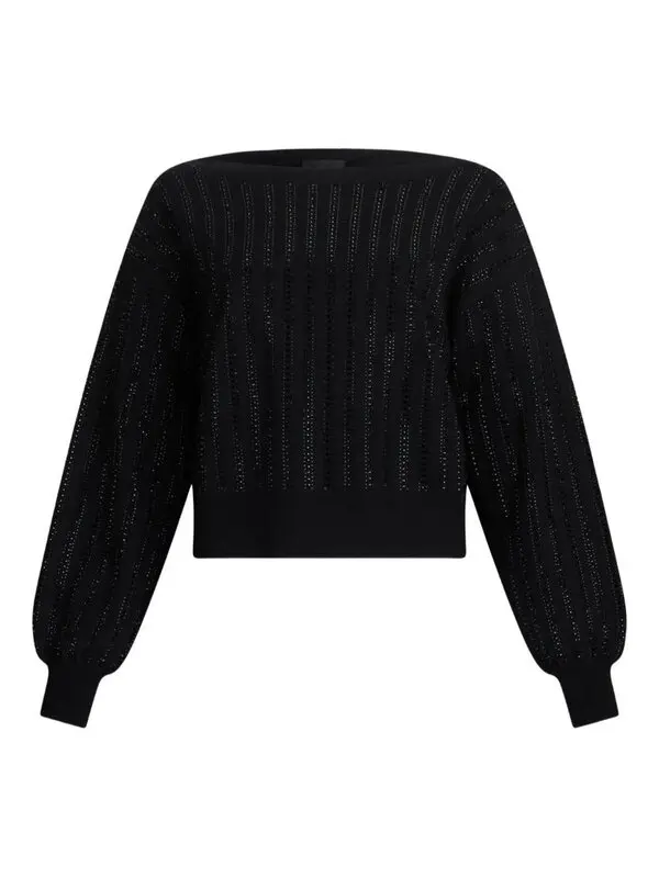 Liu Jo Puff Sleeve Sweater - Black