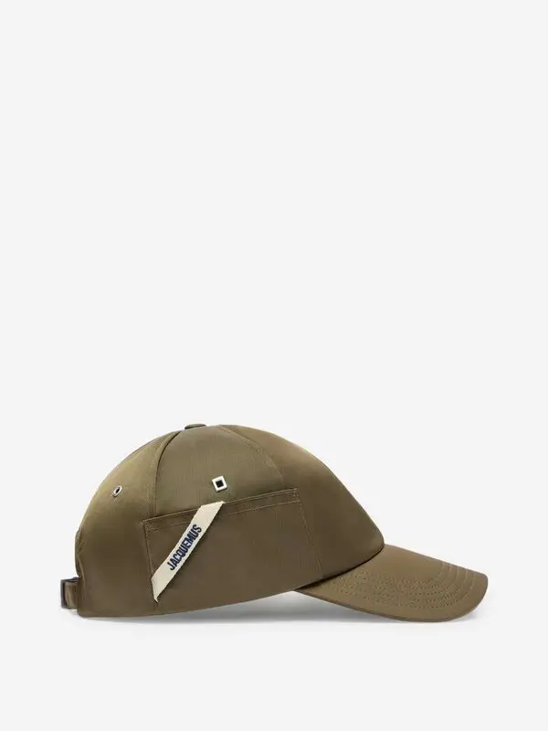 Jacquemus Ovalie Nylon Cap - Military Green