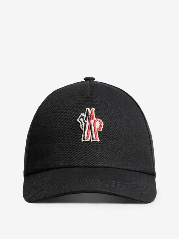 Moncler Logo Baseball Cap - Black
