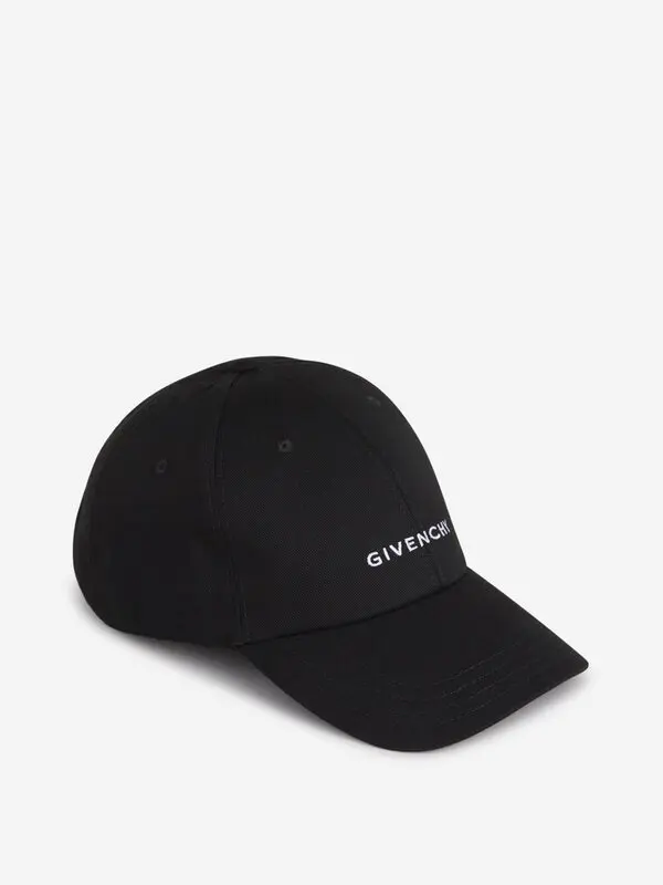 Givenchy Cotton Logo Cap - Black & White