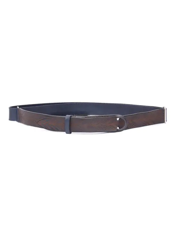 ORTIGNI Leather Belt - Purple