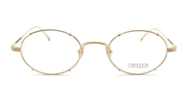 Matsuda Titanium Eyeglasses - Brushed Gold