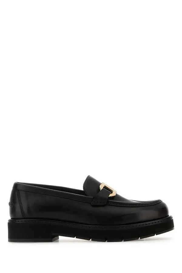 FERRAGAMO Leather Loafers - Blackonero