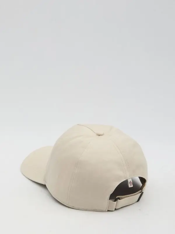 Moncler Baseball Cap With Logo - White
