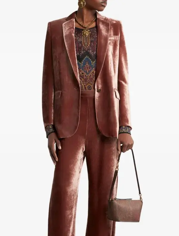 Etro Patterned Wool Duffle Coat - Multicolor