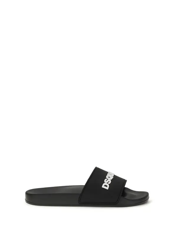 Dsquared2 Logo Slides - Black