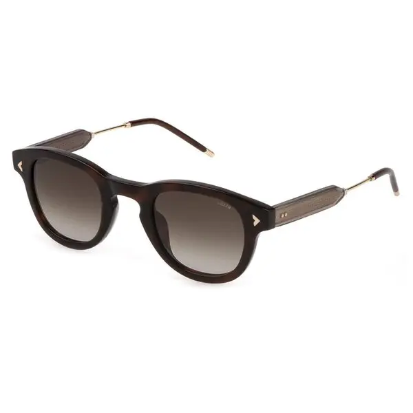 LOZZA Havana Acetate Round Sunglasses - Brown
