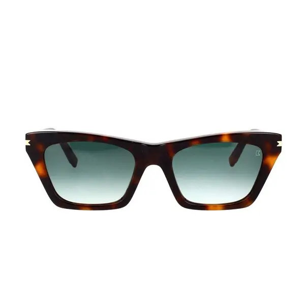 BOBSDRUNK Havana Shaded Green Butterfly Sunglasses - Brown