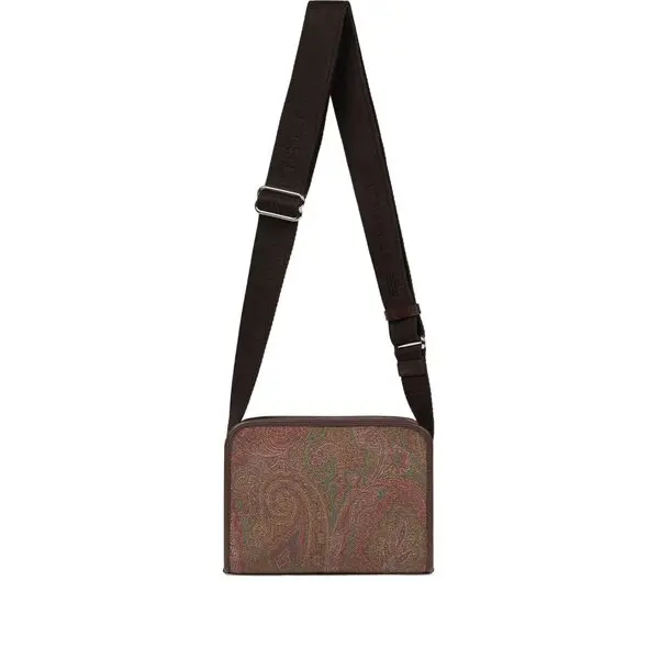 Etro Paisley Messenger Bag - Brown/red