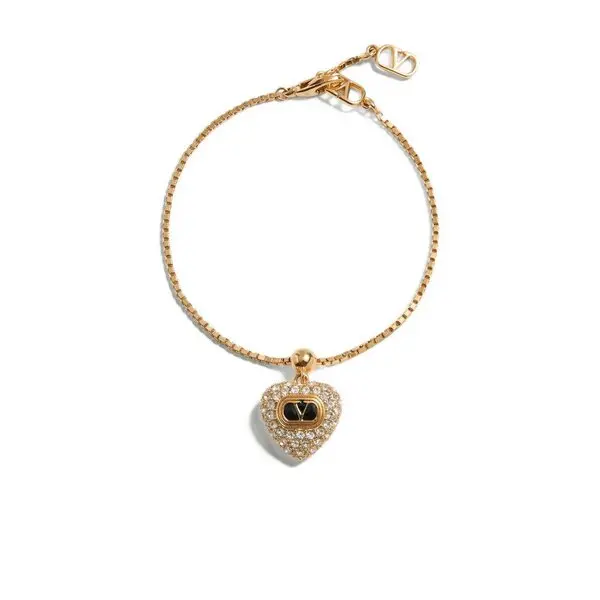 Valentino Garavani Heart Charm Bracelet - Gold