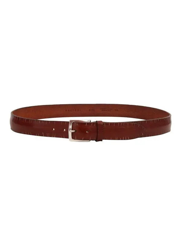 ORTIGNI Leather Belt - Brown