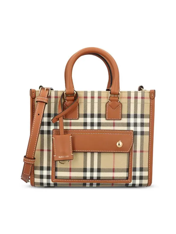 Burberry Freya Mini Tote - Brown