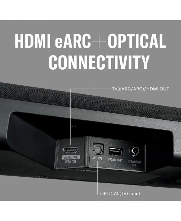 YAMAHA Sr-b30a Sound Bar With Dolby Atmos & Built-in Subwoofers
