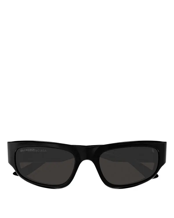 Balenciaga Logo Rectangular Sunglasses 56mm