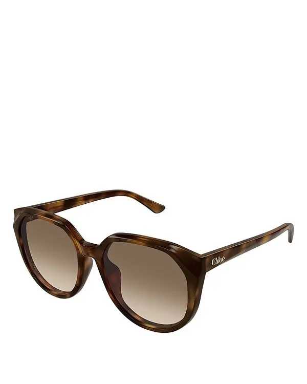 Chloé Salome Squared Sunglasses - Avana