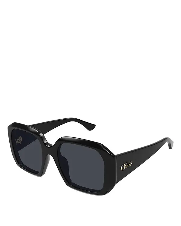 Chloé Izia Squared Sunglasses - Black