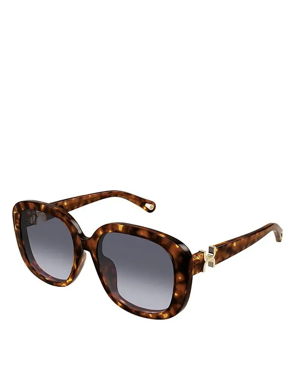 Chloé Marcie Square Sunglasses - Avana