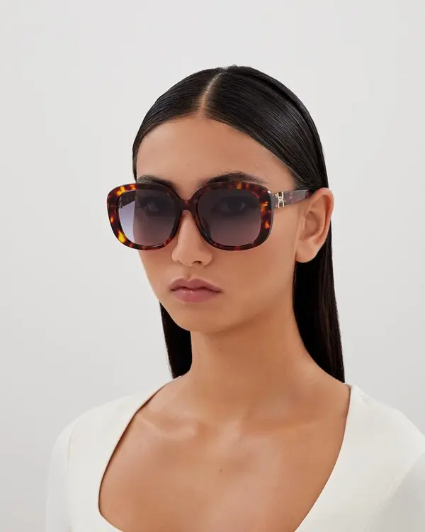 Chloé Marcie Square Sunglasses - Avana