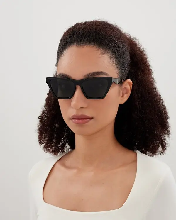 Saint Laurent Cat Eye Sunglasses 58mm - Black