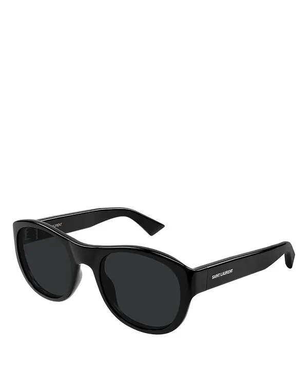 Saint Laurent Maxime Round Sunglasses - Black