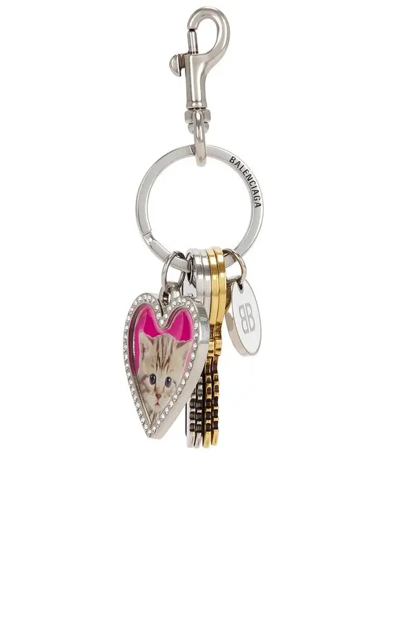 Balenciaga Dog Keyring Charm - Multicolor