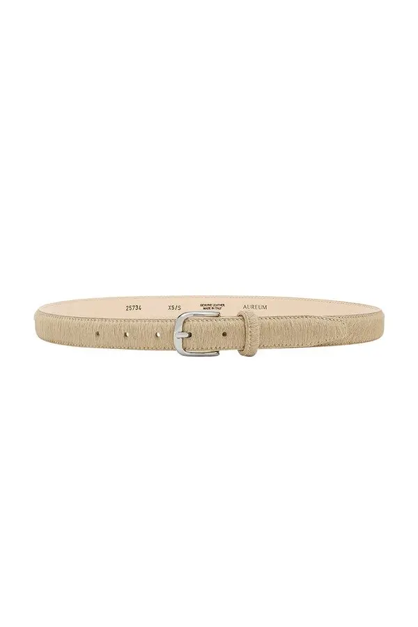 AUREUM No.14 Ponyhair Belt - Cream