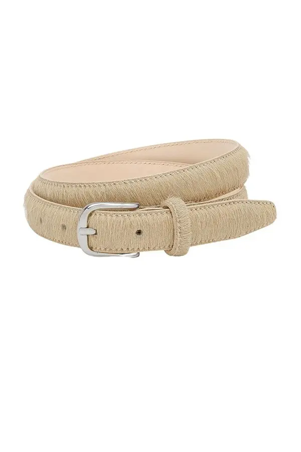 AUREUM No.14 Ponyhair Belt - Cream