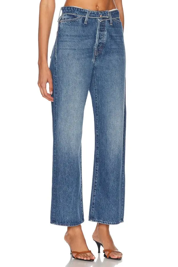 MOTHER The Fold Over Dodger Ankle Jeans