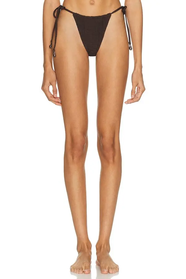 LA PORTE Kourtney Bikini Bottom - Black Coffee