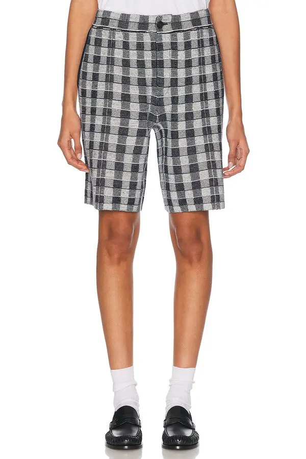 Guest In Residence Gingham Bermuda Short - Midnight Combo