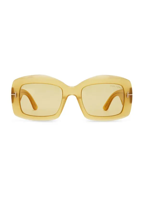 TOM FORD Venetia Sunglasses - Shiny Opal Honey & Vicuna Photochromic