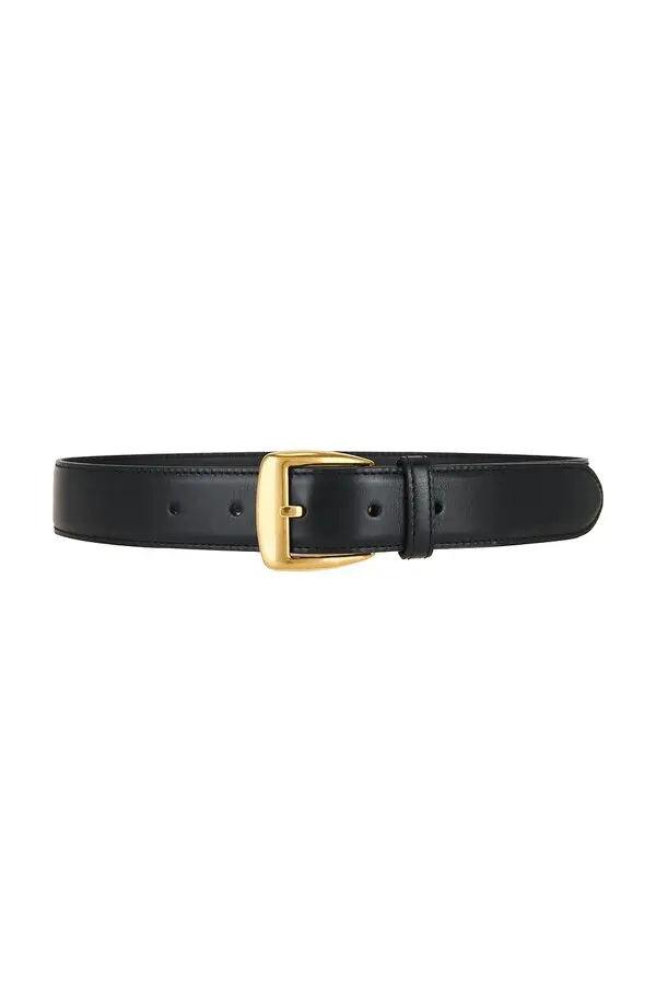 Saint Laurent Ceinture Trapeze Leather Belt - Nero