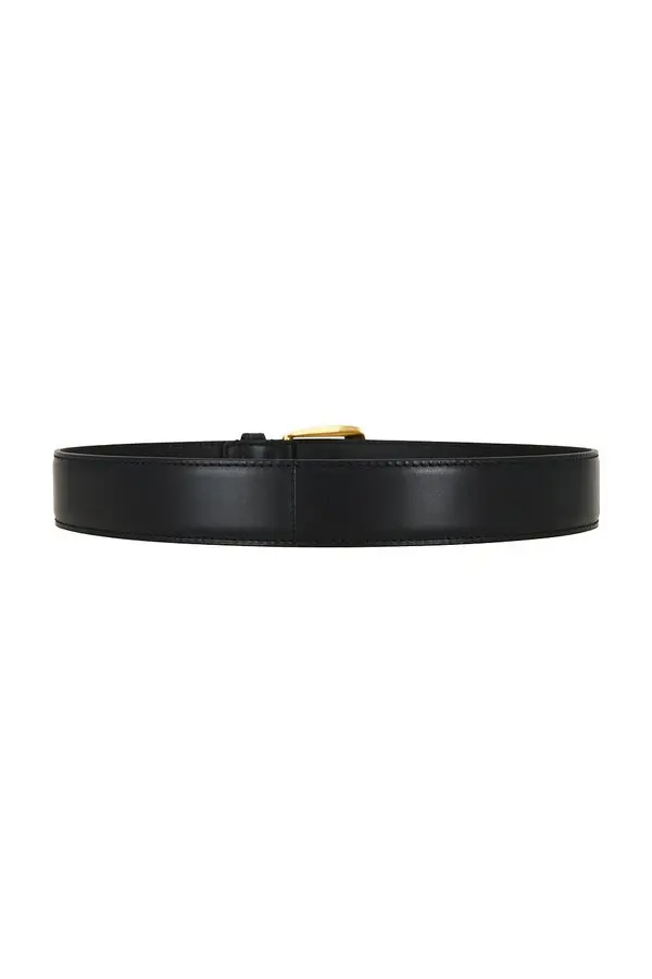 Saint Laurent Ceinture Trapeze Leather Belt - Nero