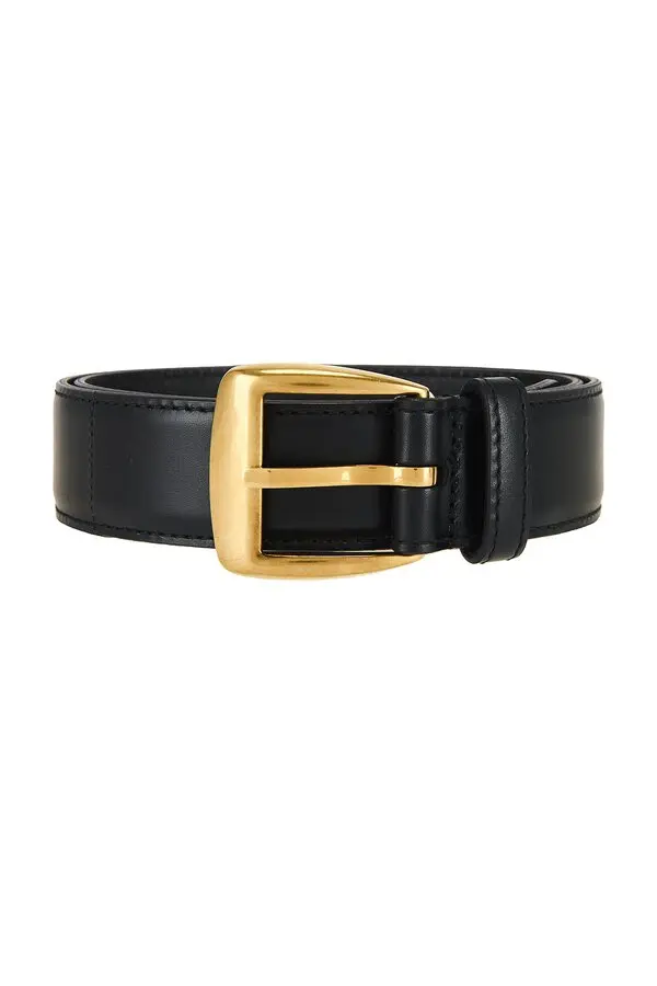 Saint Laurent Ceinture Trapeze Leather Belt - Nero