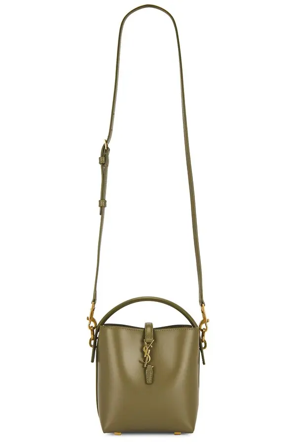 Saint Laurent Mini Le 37 Bucket Bag - Strong Moss
