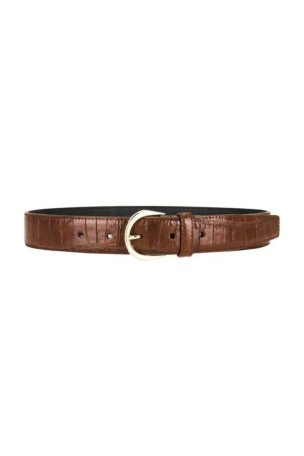 Saint Laurent Ceinture Croissant De Lune Belt - Vegetal Brown