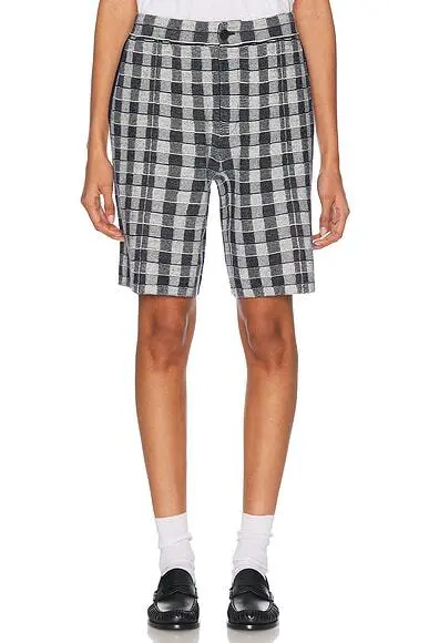 Guest In Residence Gingham Bermuda Short - Midnight Combo