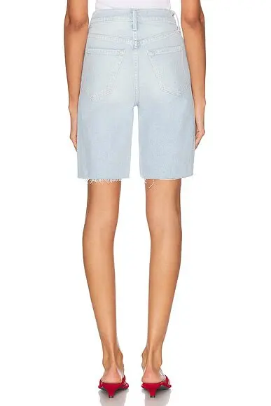 MOTHER High Waisted Rider Bermuda Short Fray