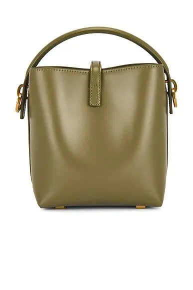 Saint Laurent Mini Le 37 Bucket Bag - Strong Moss
