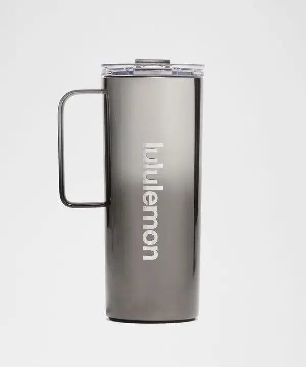 Lululemon Insulated Mug 20oz - Gunmetal/silver/black