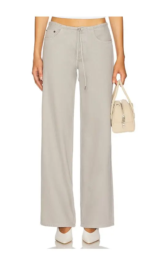 Still Here Cool Wide Leg Jeans - Light Grey