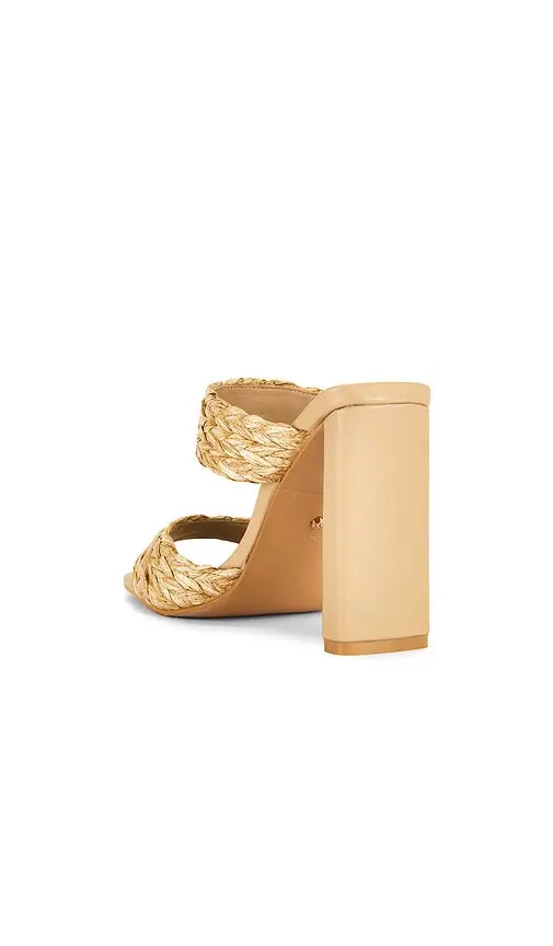 Raye Raffia Block Heel Sandals