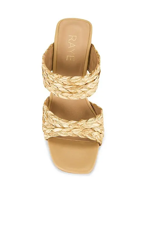 Raye Raffia Block Heel Sandals