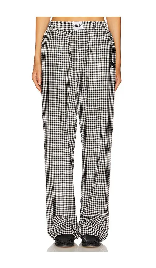 DARLIN Gingham Pant In . Also