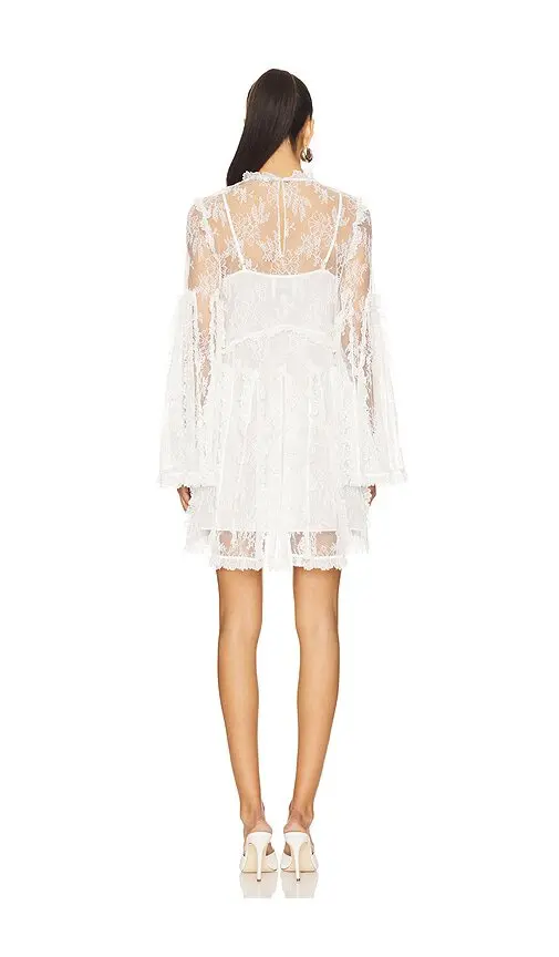 AKNVAS Dorian Lace Dress In . Also - White
