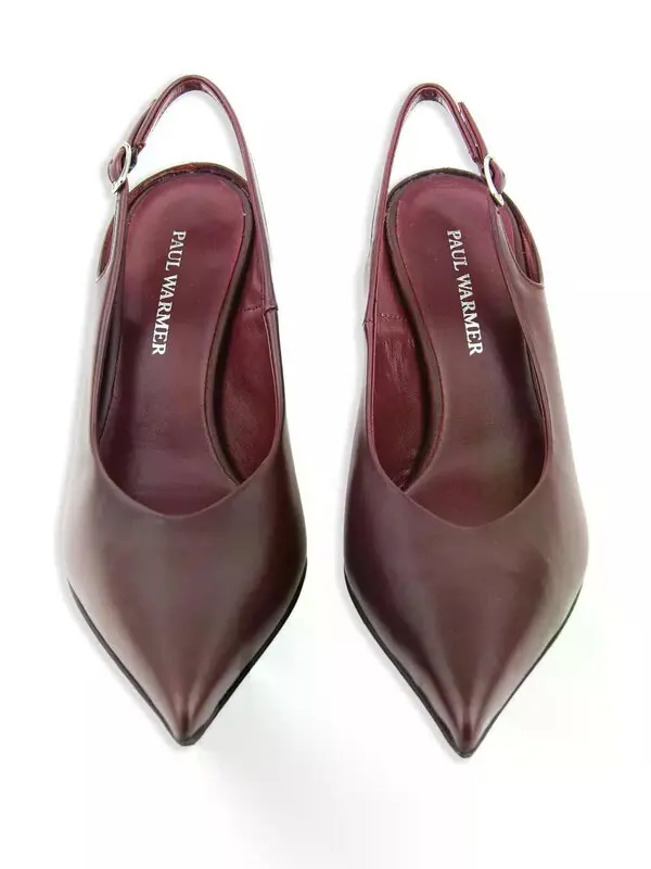 PAUL WARMER Decadent Slingback Pumps - Red