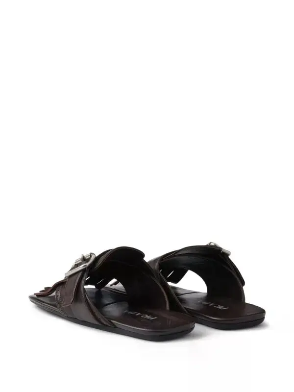 Prada Shuffle Sandals - Brown